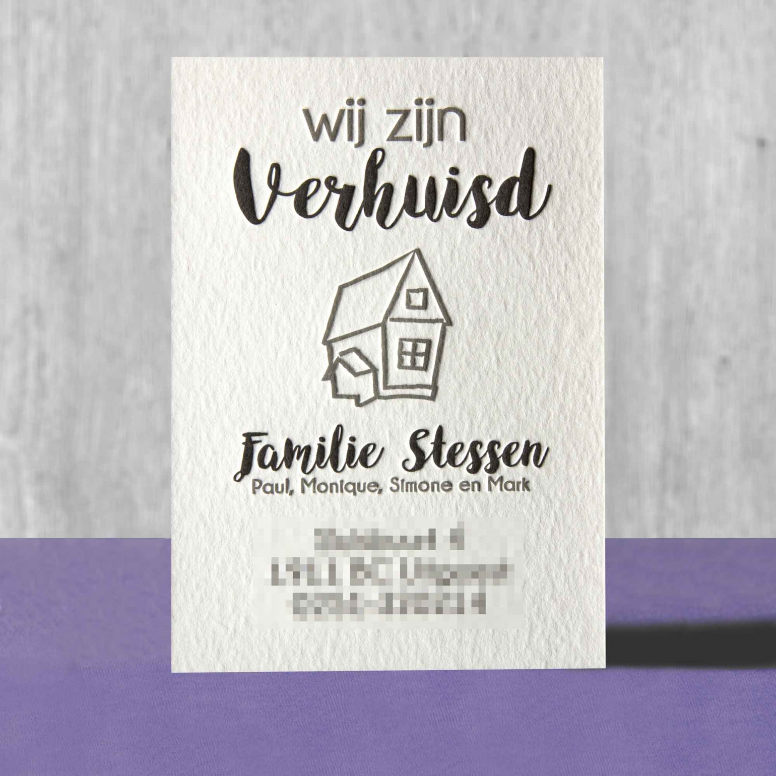 Verhuisbericht - Miss Letterpress